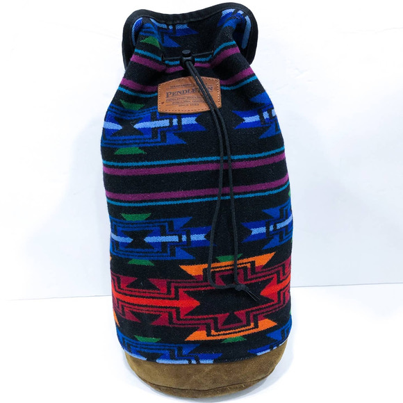 Pendleton | Bags | Pendleton Vintage Tribal Aztec Wool Sling Backpack ...